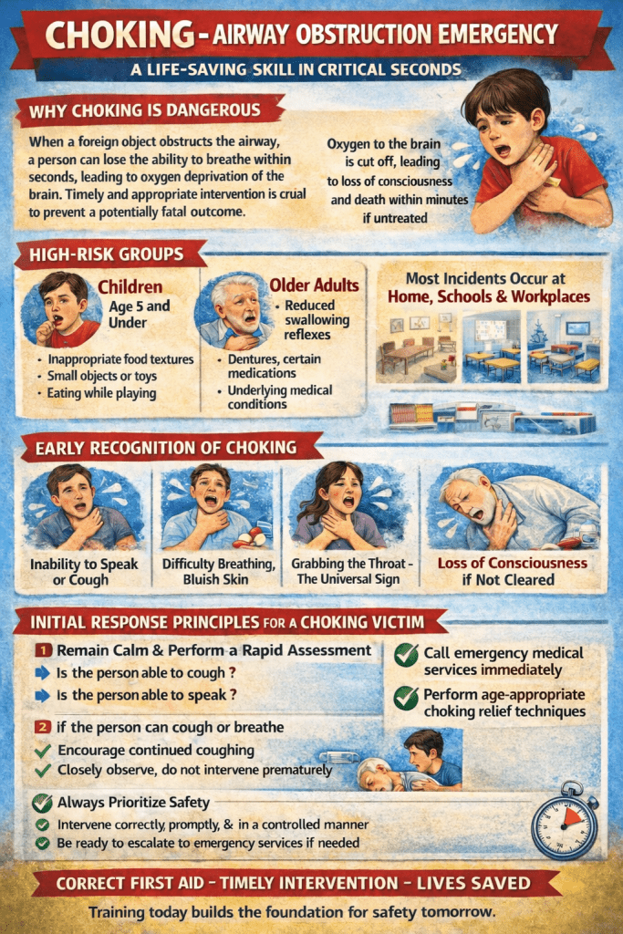 Choking – Airway Obstruction Emergency A Life-Saving Skill in Critical ...